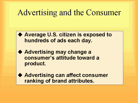 Advertising and the Consumer