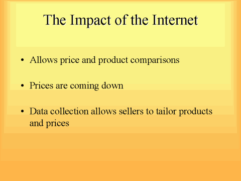The Impact of the Internet