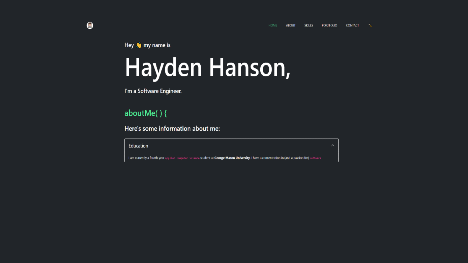 Hayden's Portfolio